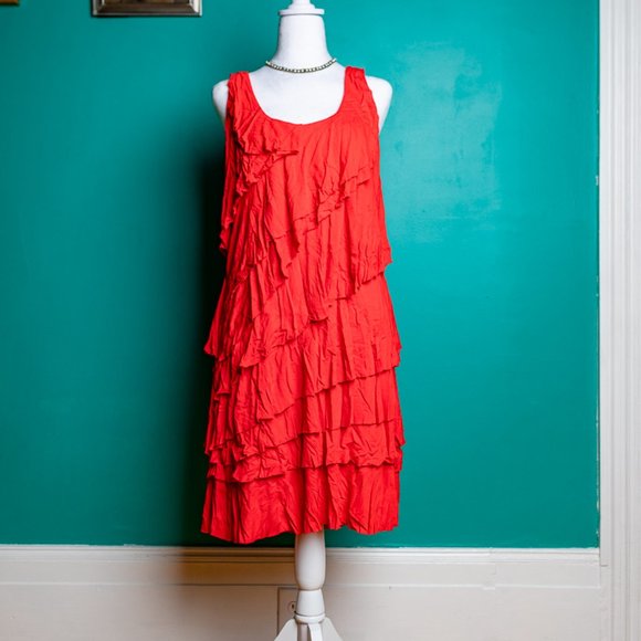 Calvin Klein | Dresses | Stretchy Calvin Klein Ruffly Dress | Poshmark